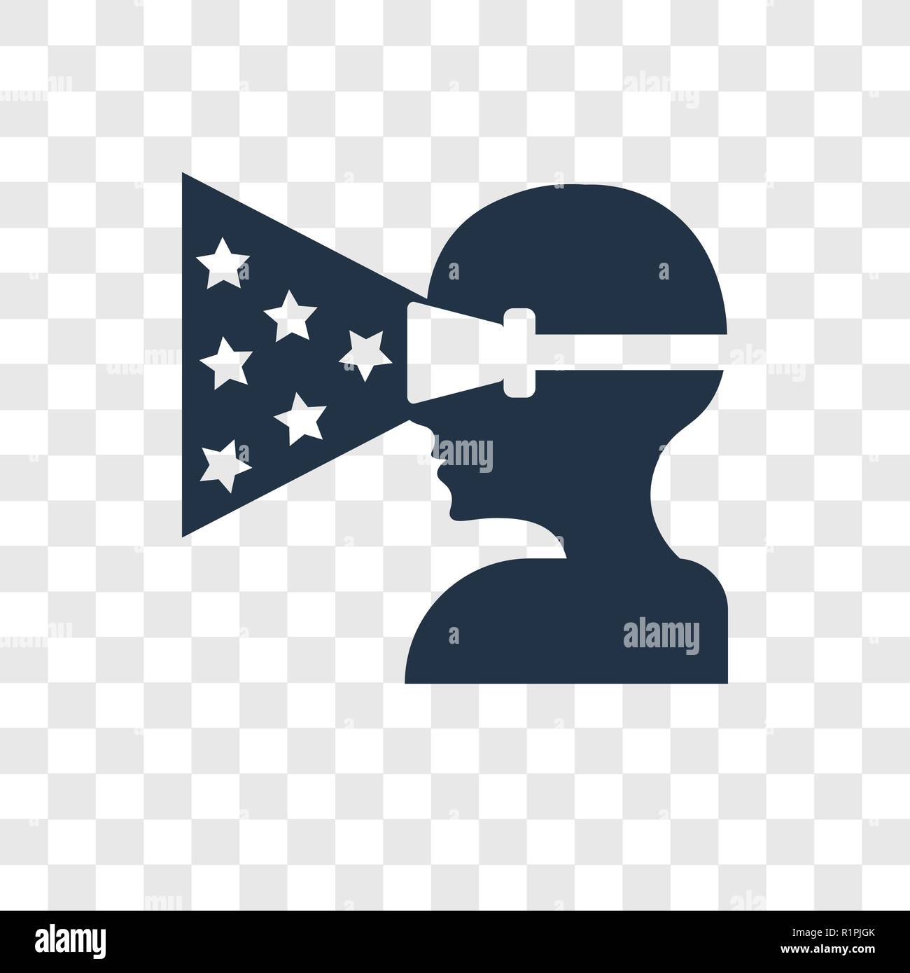 Augmented reality vector icon isolated on transparent background ...