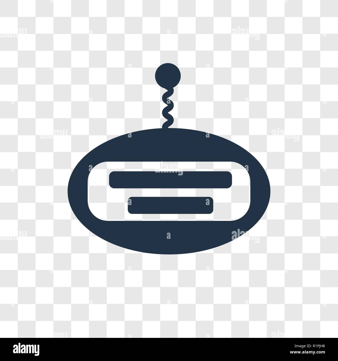 Robot vector icon isolated on transparent background, Robot transparency logo concept Stock ...