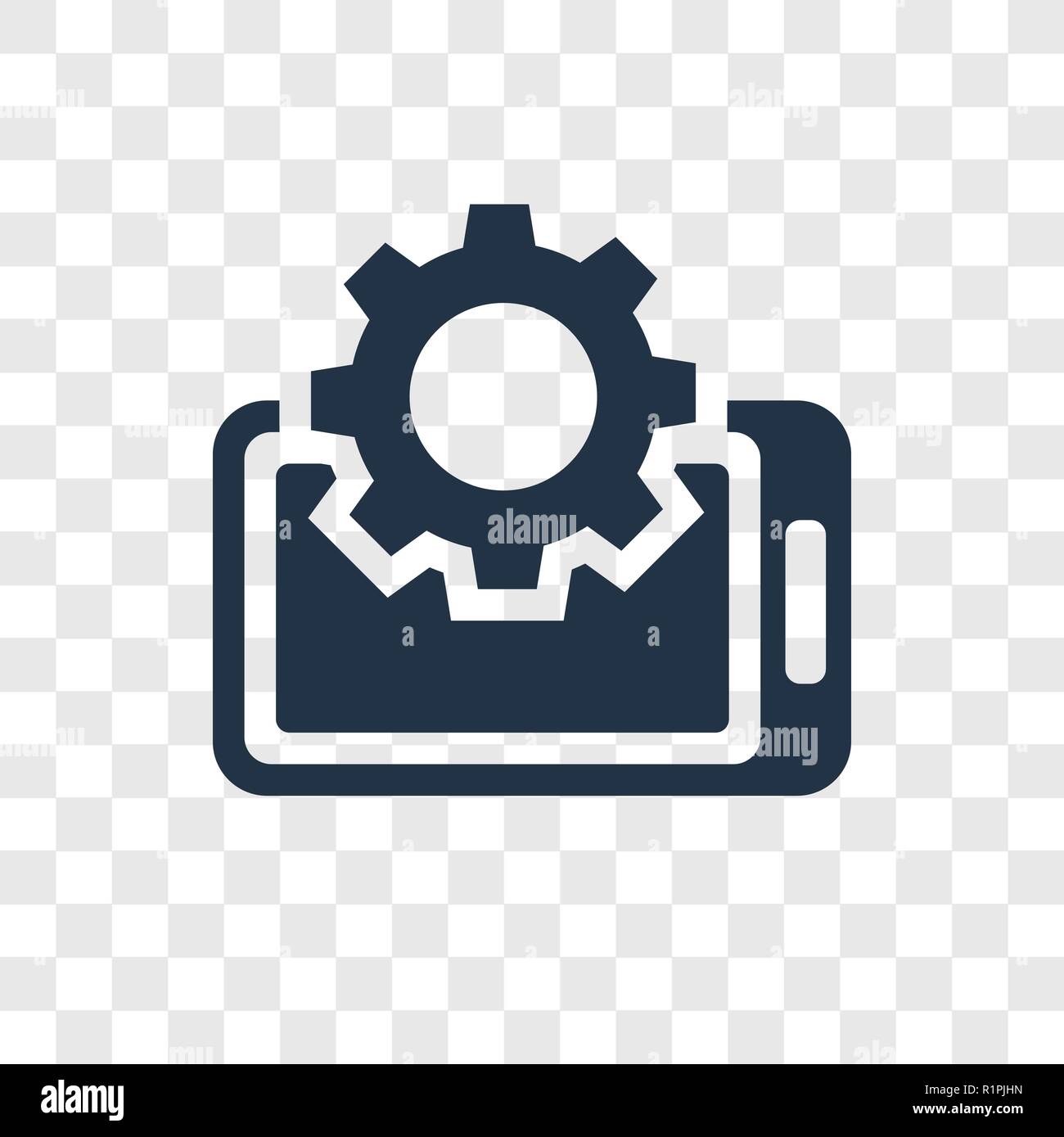 Augmented reality vector icon isolated on transparent background ...