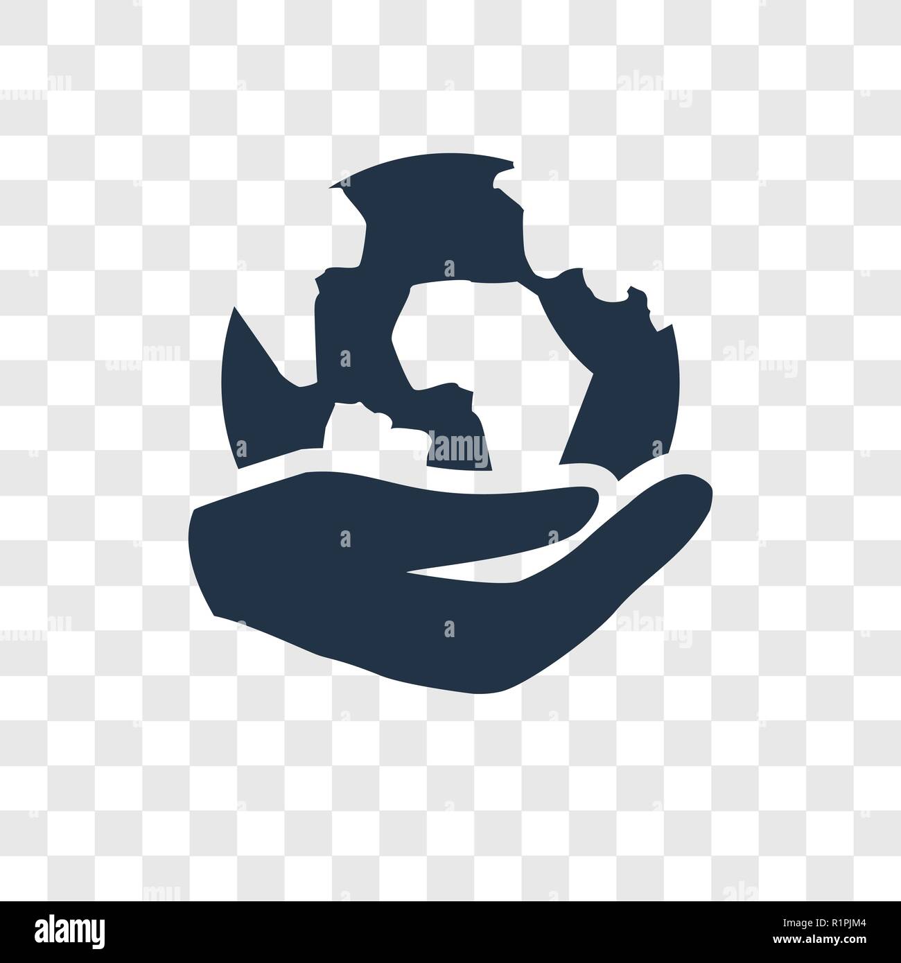 Planet earth vector icon isolated on transparent background, Planet ...