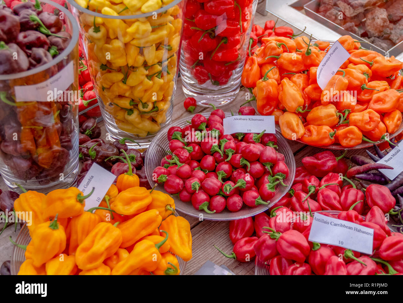 Various chillies hi-res stock photography and images - Alamy