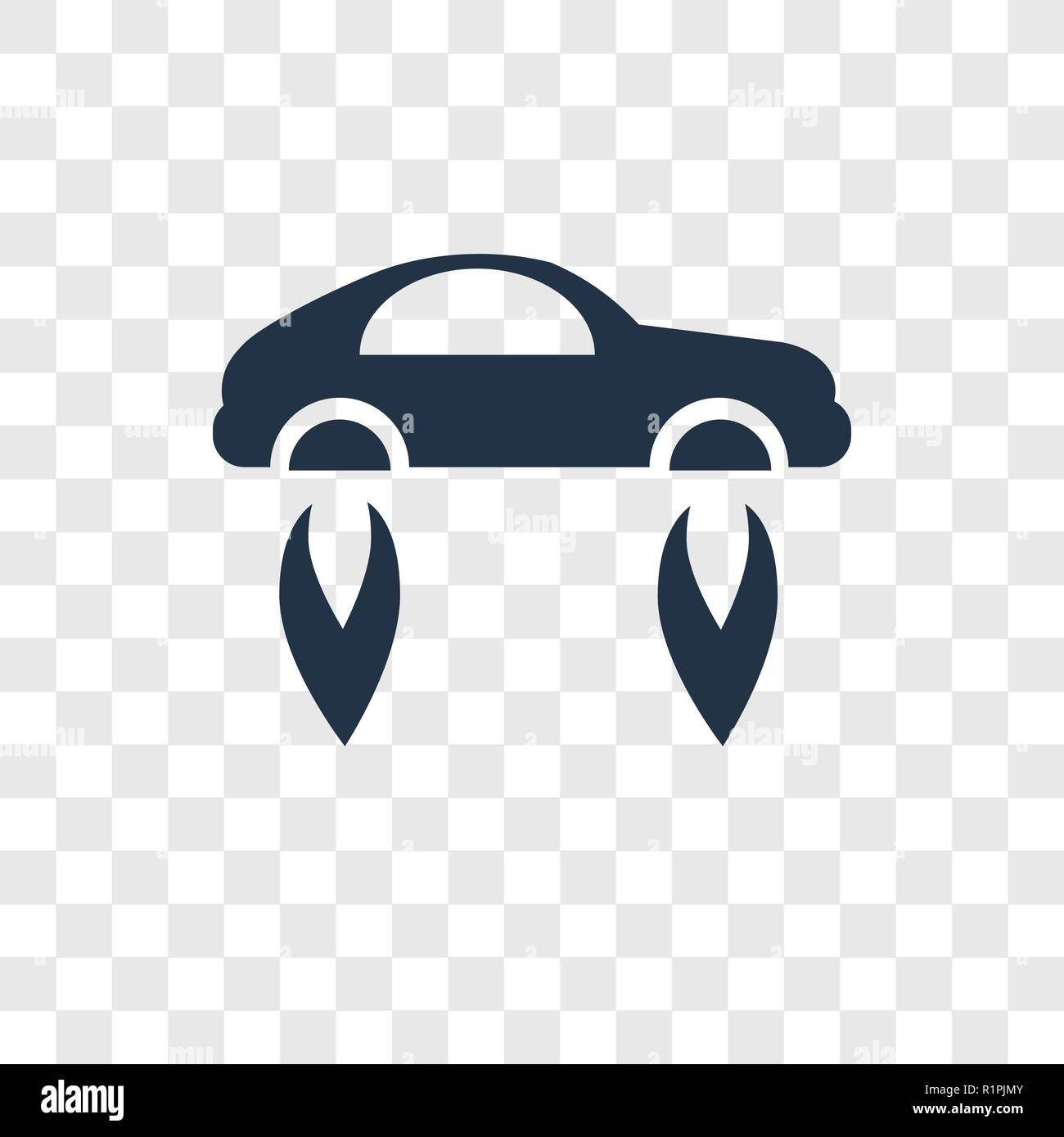 Flying car vector icon isolated on transparent background, Flying car ...