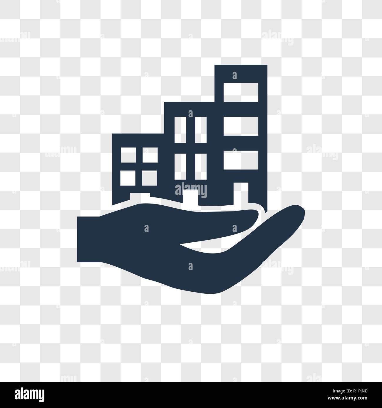 Residential vector icon isolated on transparent background, Residential ...