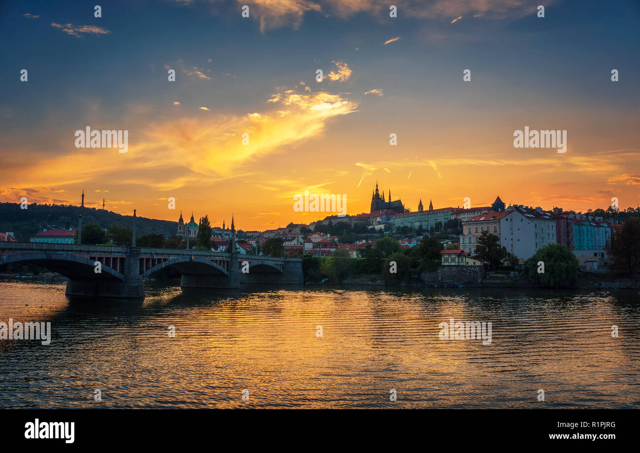 Vltava river view prague hi-res stock photography and images - Alamy