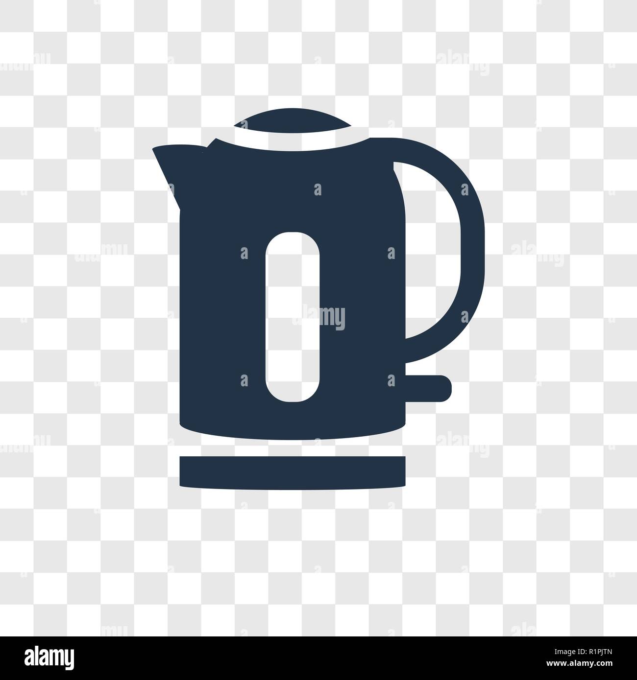 Kettle vector icon isolated on transparent background, Kettle ...