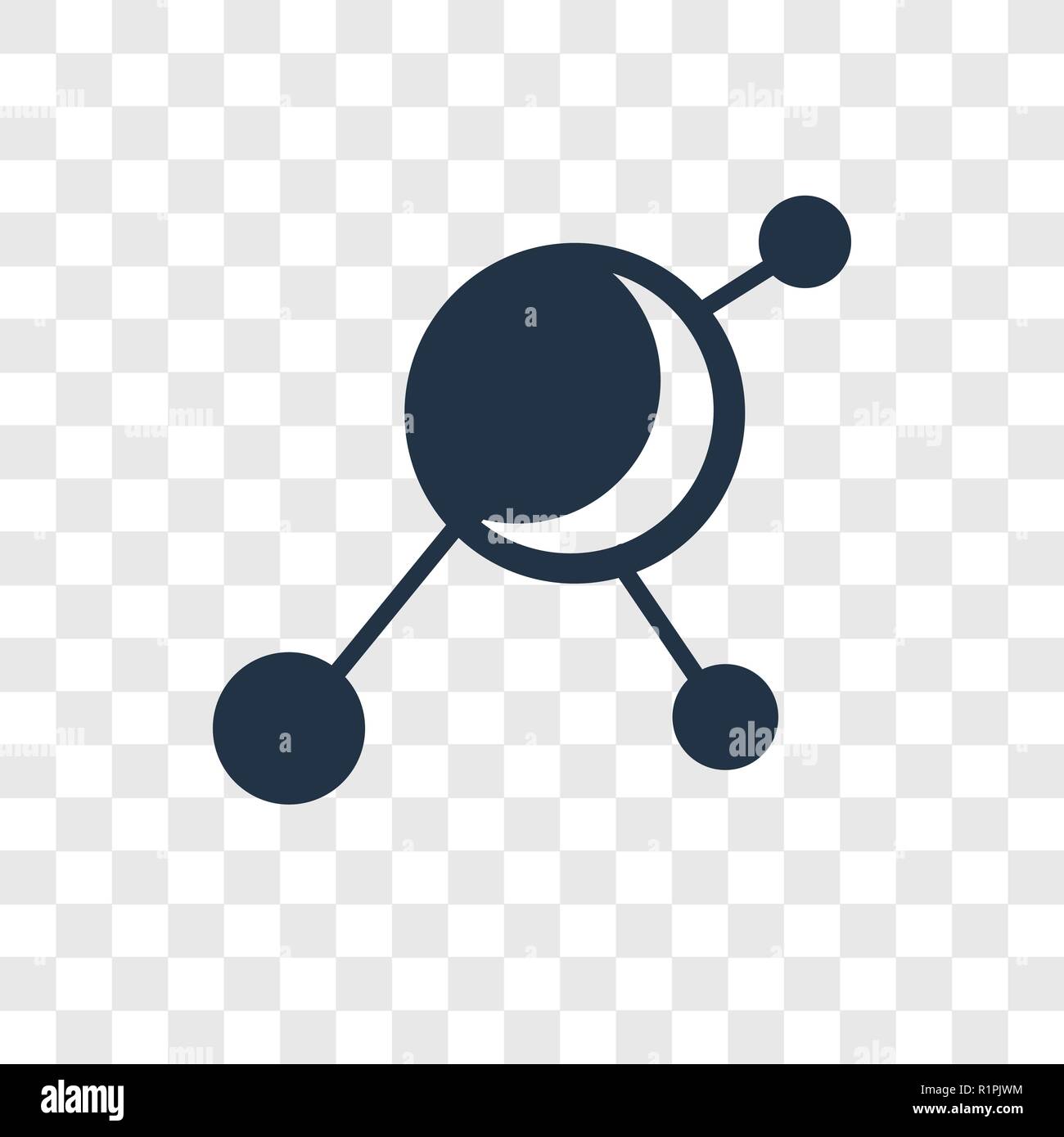 Nanotechnology vector icon isolated on transparent background ...