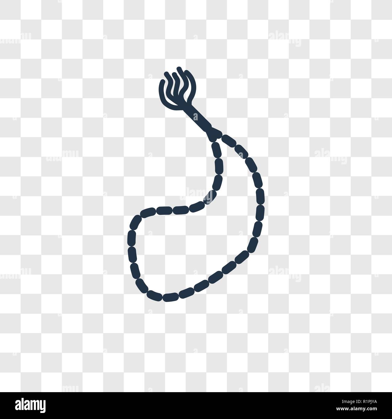 Muslim Tasbih vector icon isolated on transparent background, Muslim ...