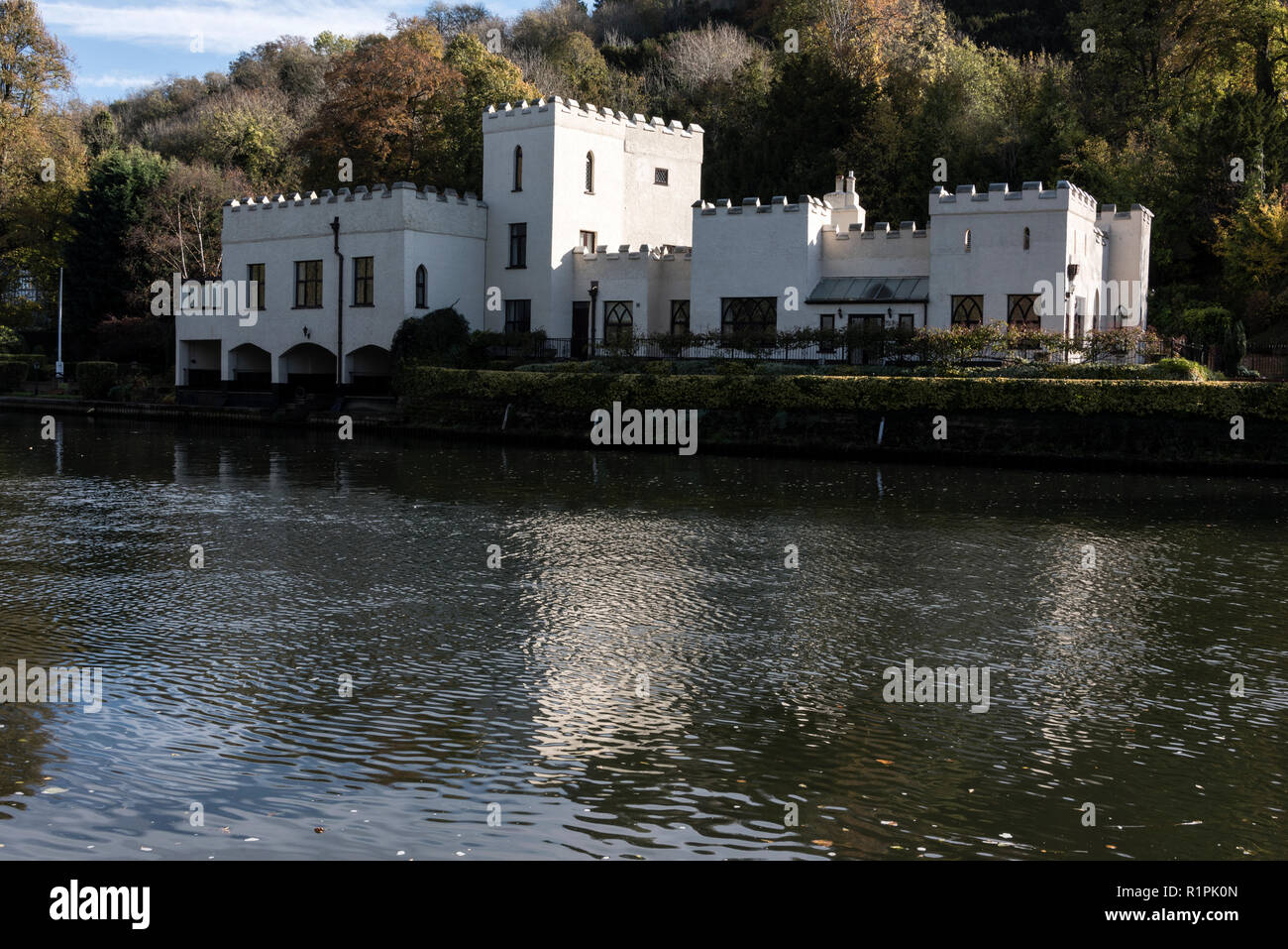 A house designed like a mini castle is known locally as The Cardboard ...