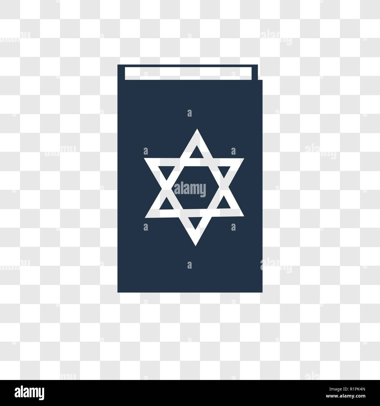 Torah Book vector icon isolated on transparent background, Torah Book ...
