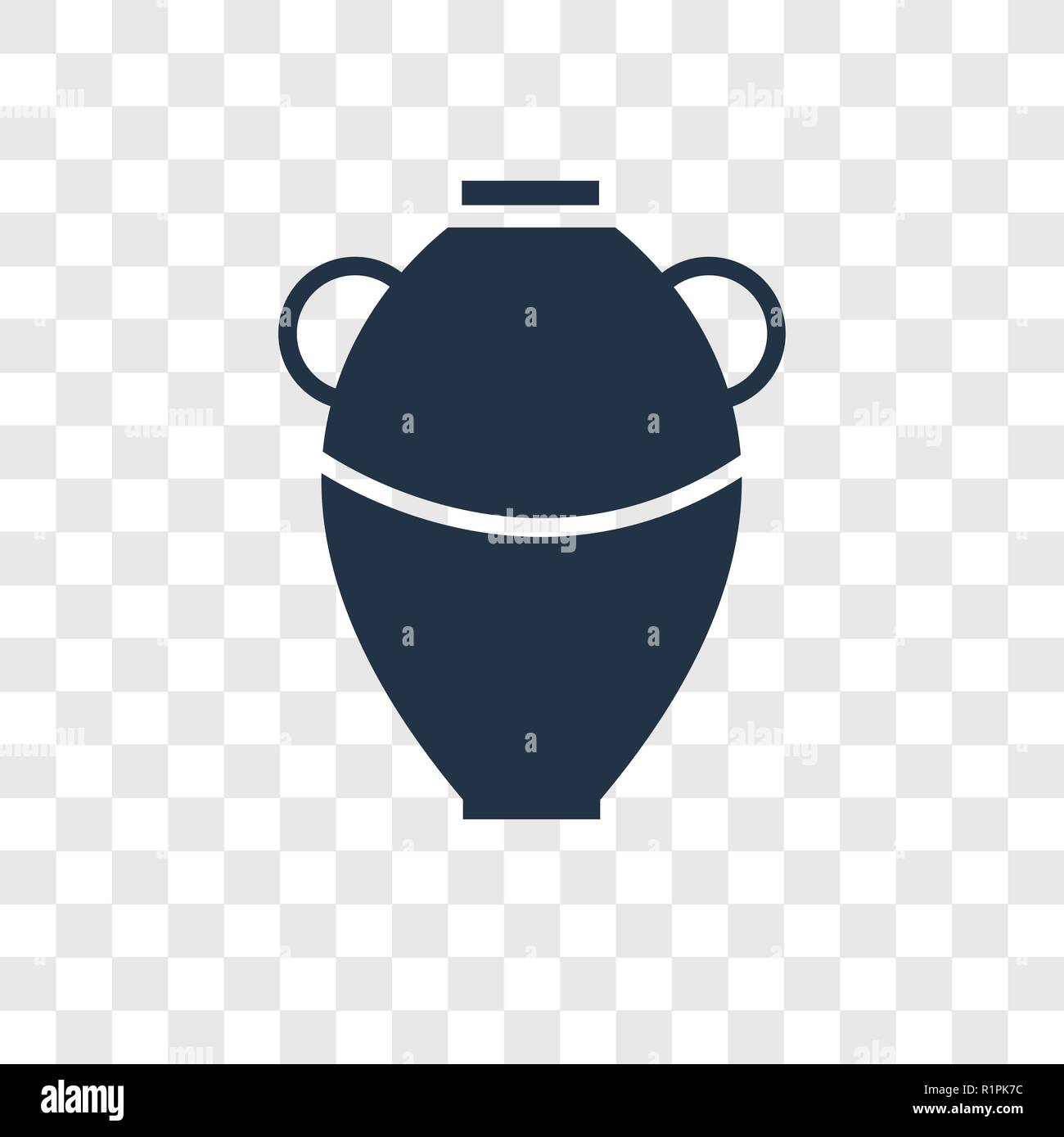 Manna Jar vector icon isolated on transparent background, Manna Jar ...