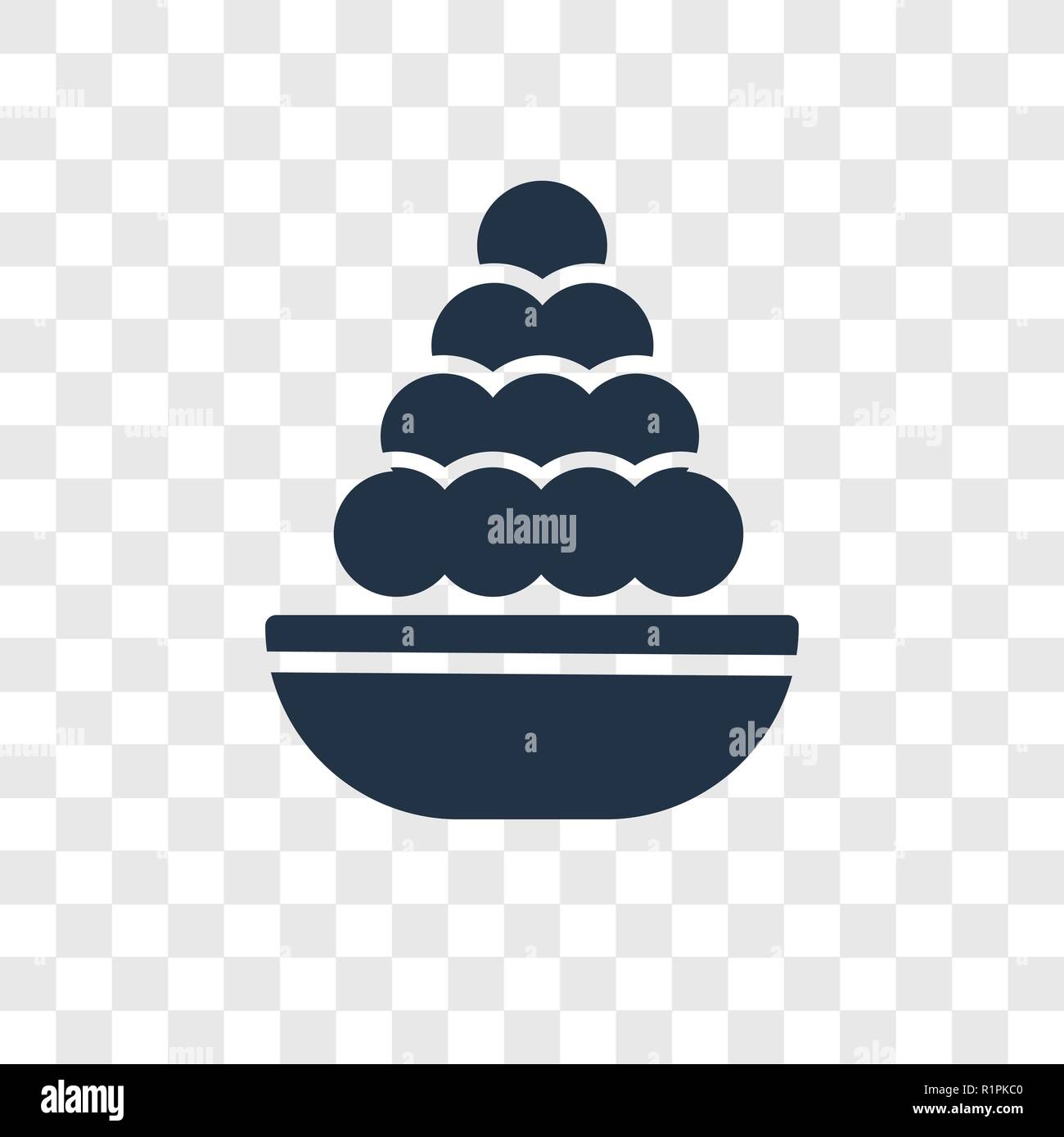 Laddu vector icon isolated on transparent background, Laddu ...