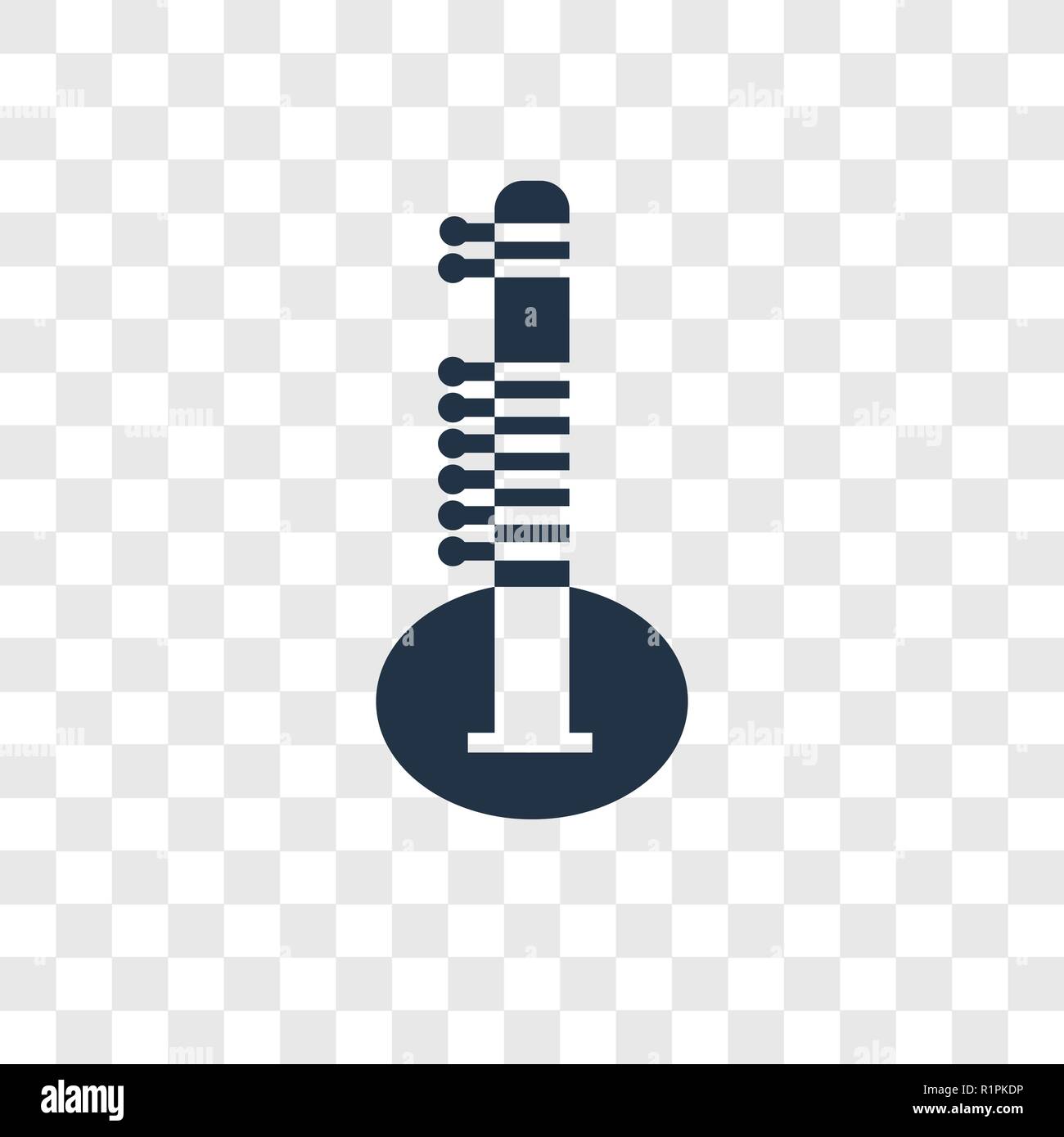 Sitar vector icon isolated on transparent background, Sitar ...