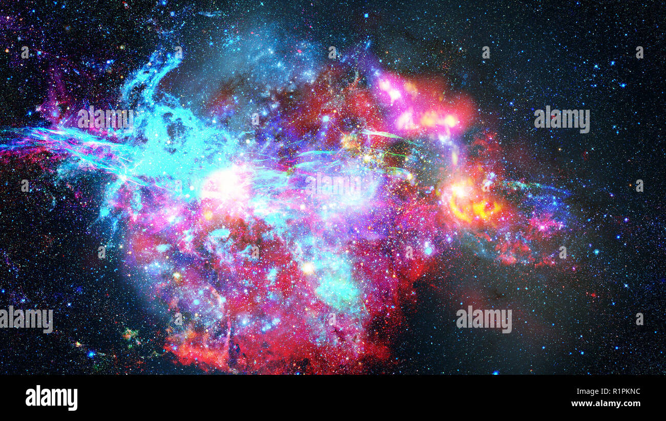 Nebula and galaxies in space. Celestial sky. Elements of this image ...