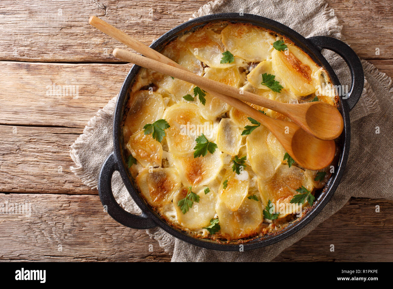 Homemade potato anchovy bake hi-res stock photography and images - Alamy