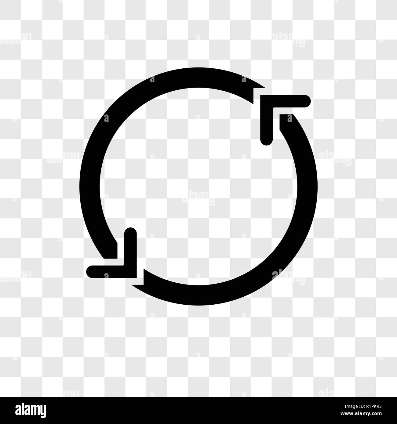 Spin vector icon isolated on transparent background, Spin transparency ...