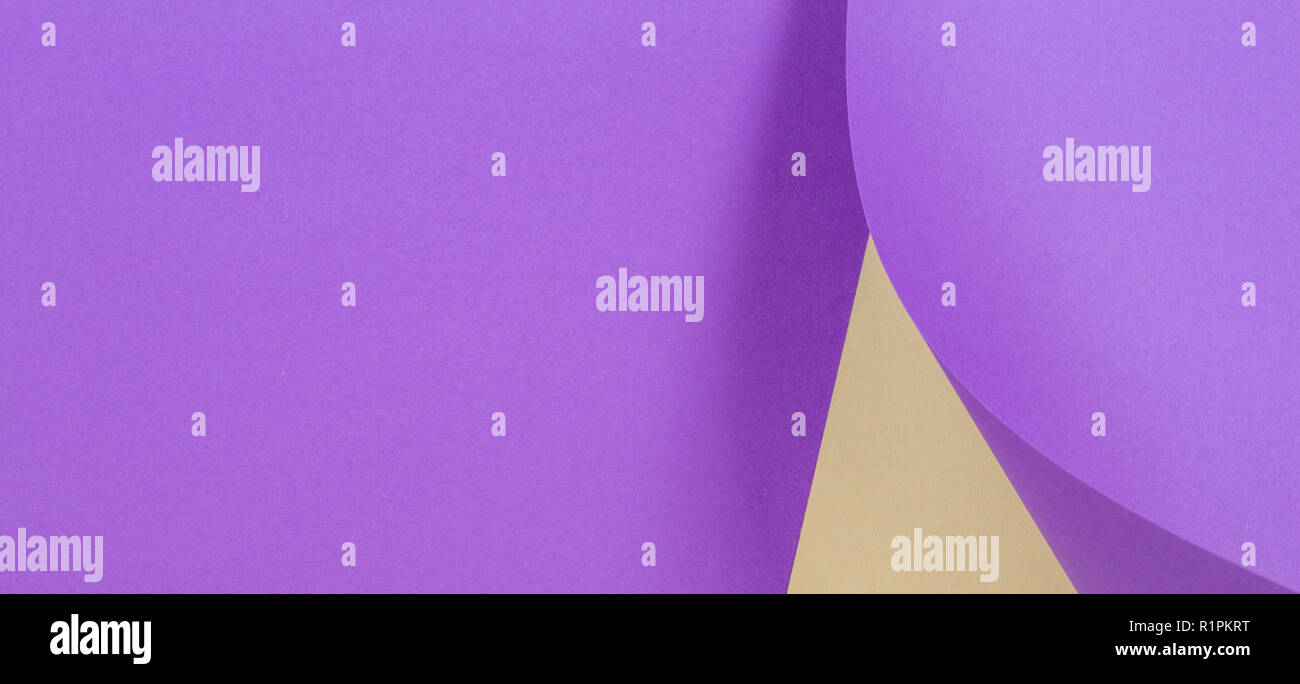 Abstract colorful background. Violet and yellow color paper in ...