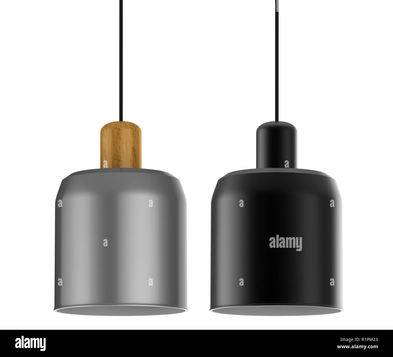 3d rendering pendant lamp isolated on white background Stock Photo - Alamy