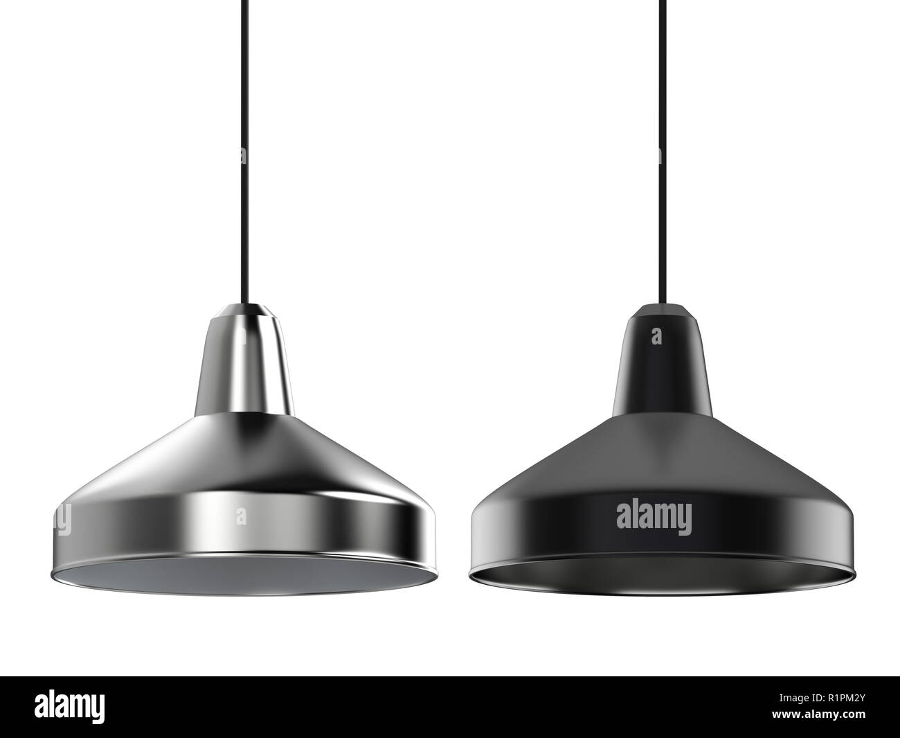3d rendering pendant lamp isolated on white background Stock Photo - Alamy