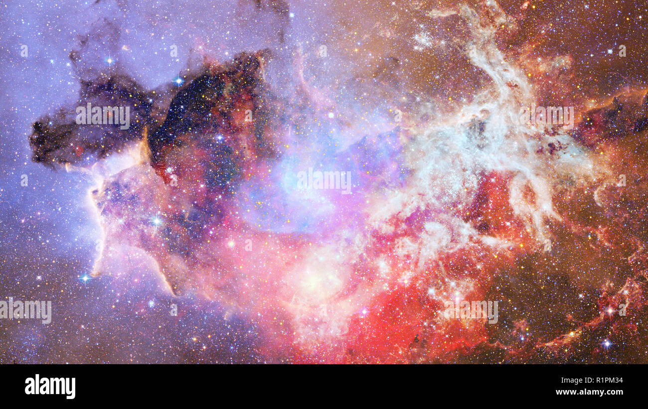 Beautiful nebula and Galaxy. Science fiction art. Elements of this ...