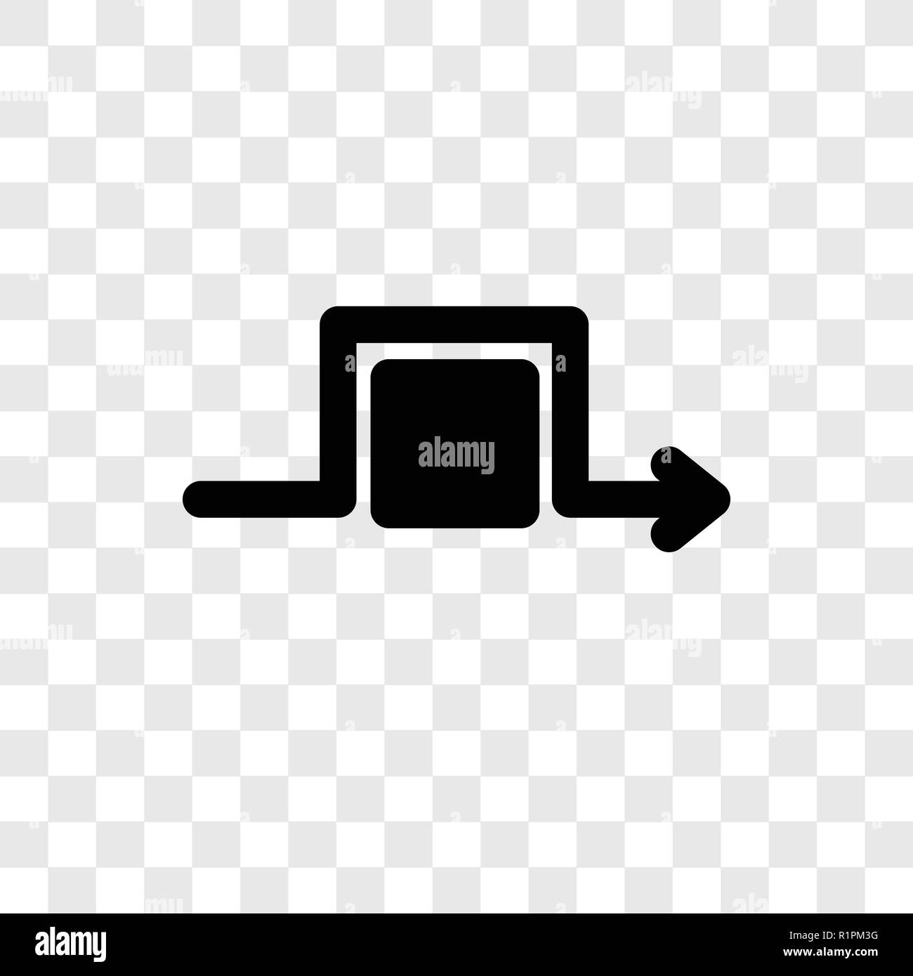 Square vector icon isolated on transparent background, Square ...