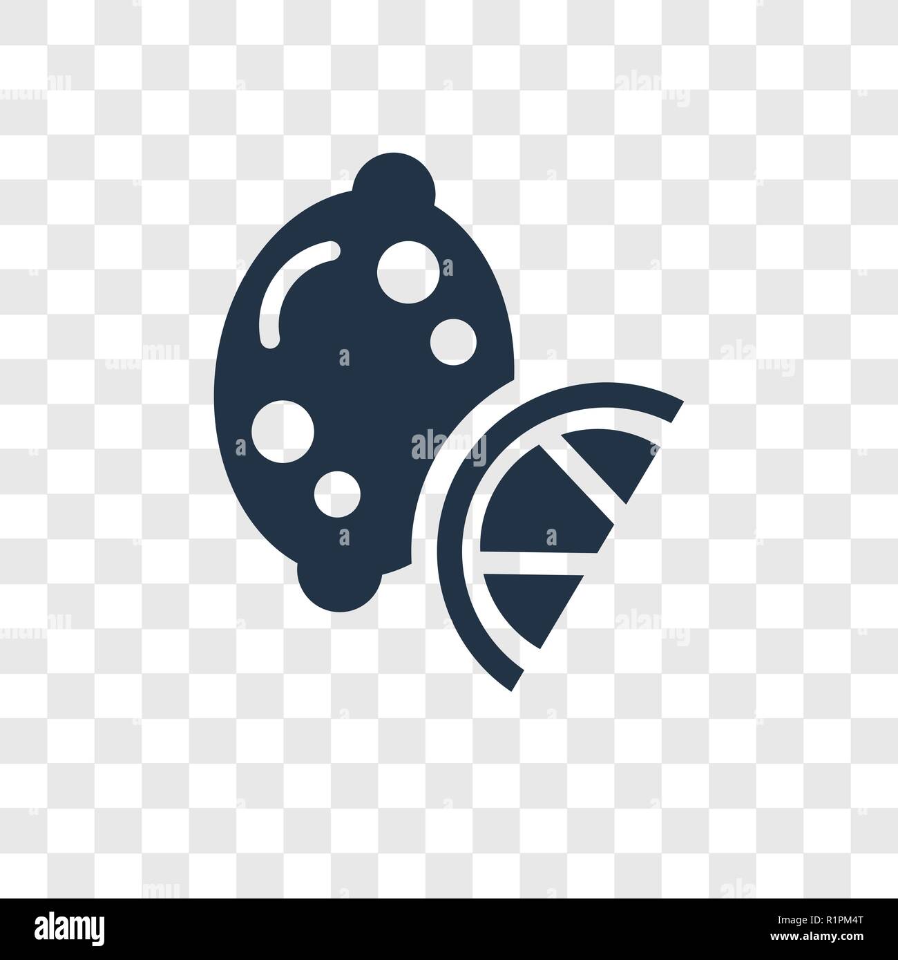 Lime vector icon isolated on transparent background, Lime transparency ...