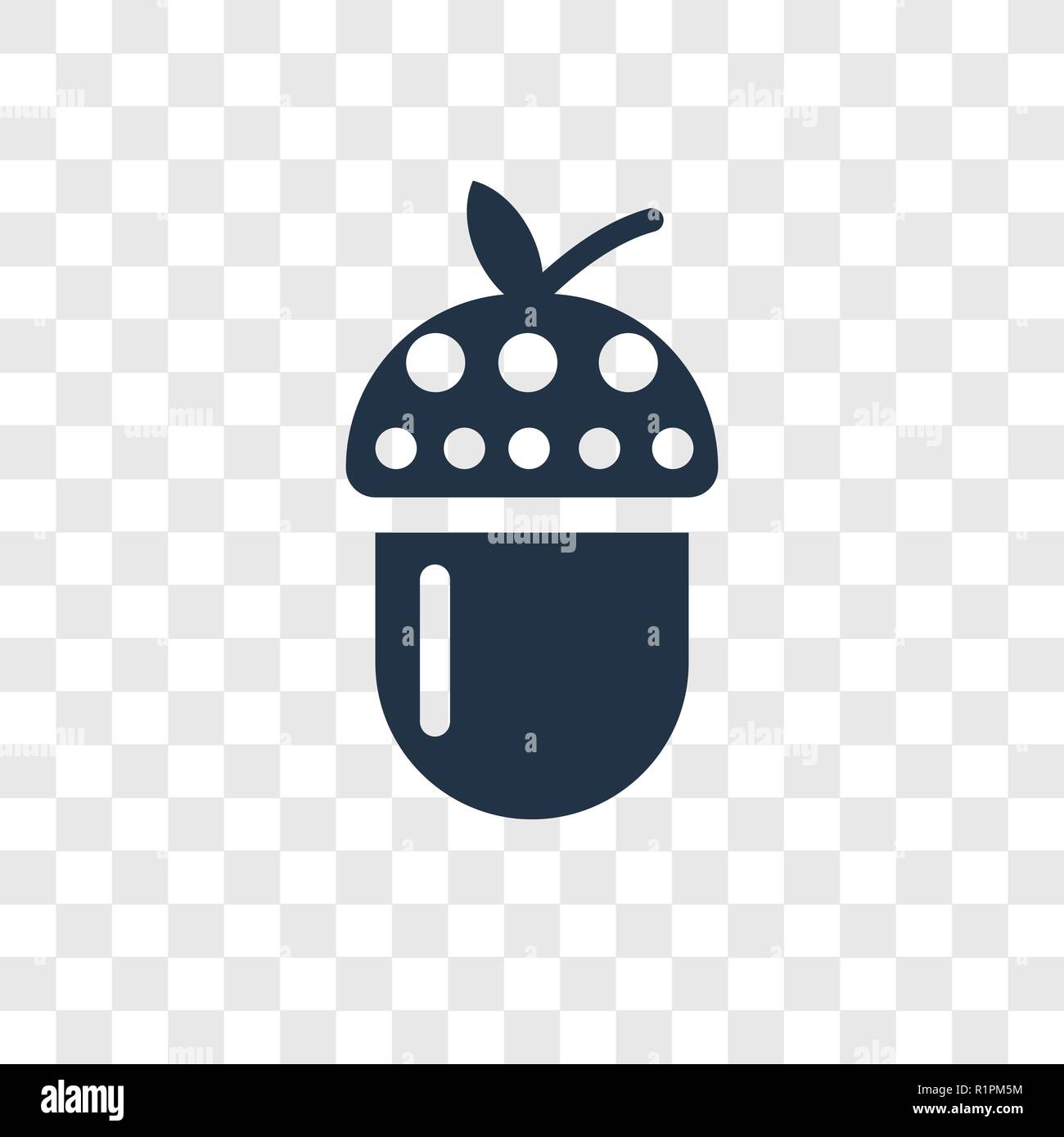 Nut vector icon isolated on transparent background, Nut transparency ...