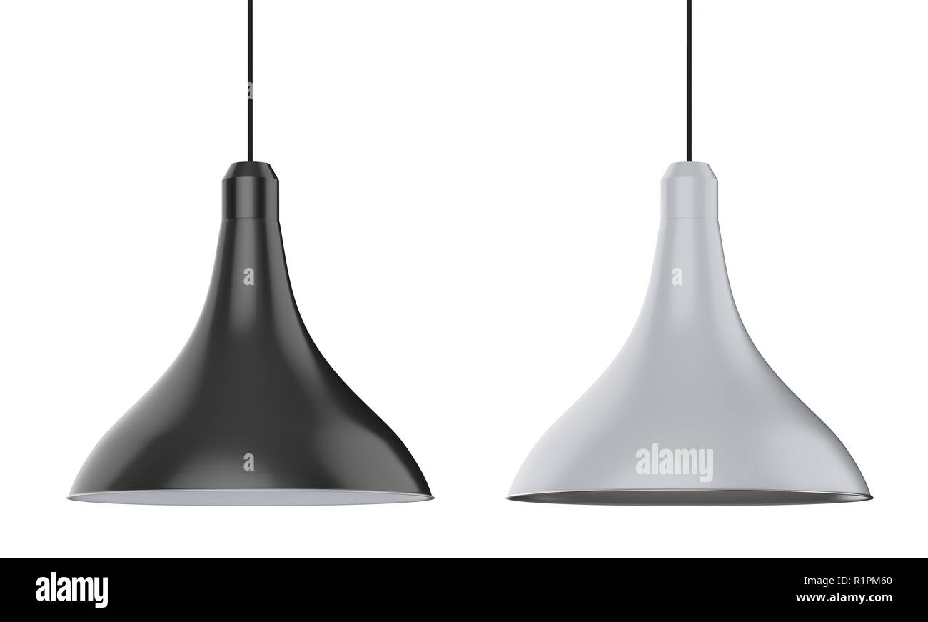 3d rendering pendant lamp isolated on white background Stock Photo - Alamy