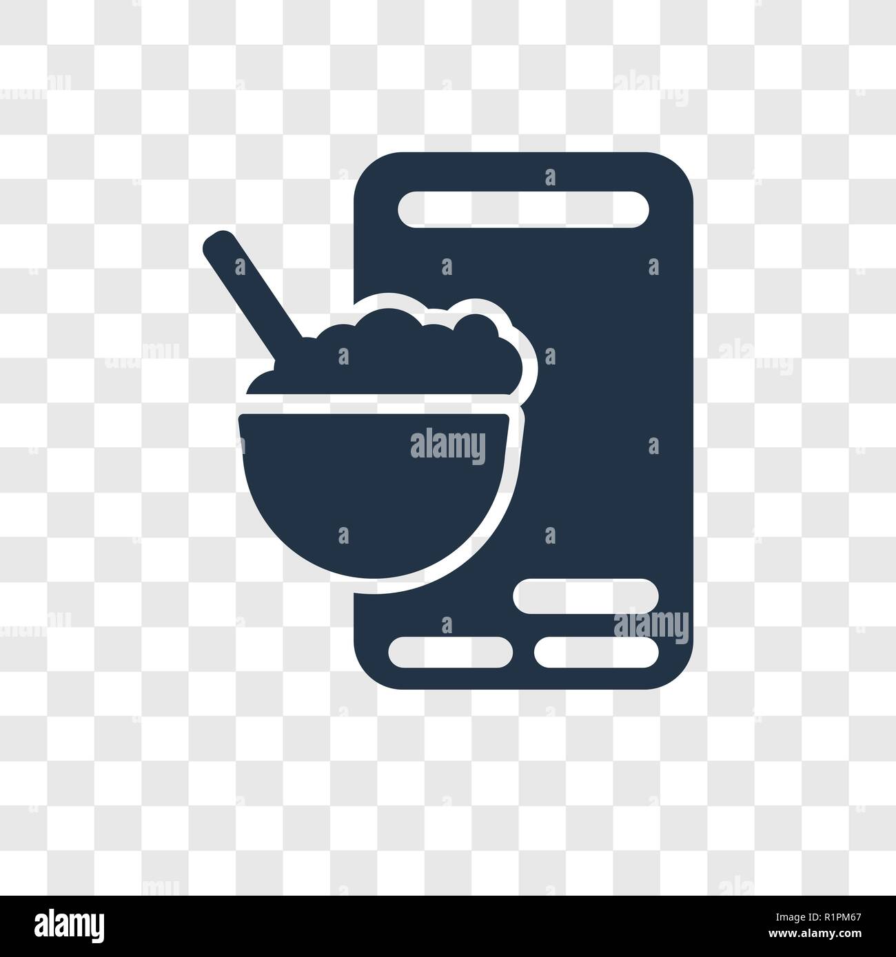 Cereal vector icon isolated on transparent background, Cereal ...