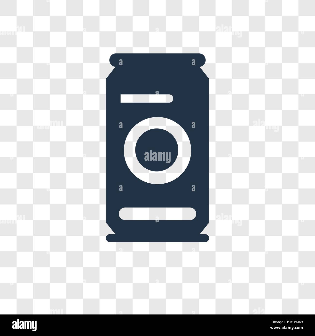 Beer can vector icon isolated on transparent background, Beer can ...