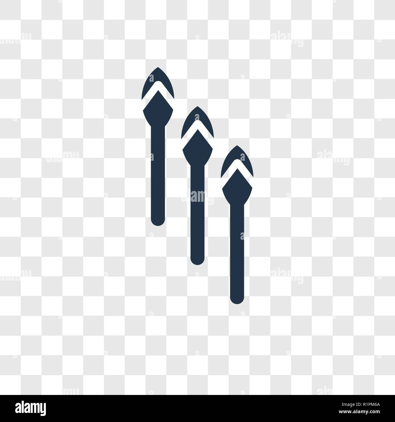 Asparagus vector icon isolated on transparent background, Asparagus ...