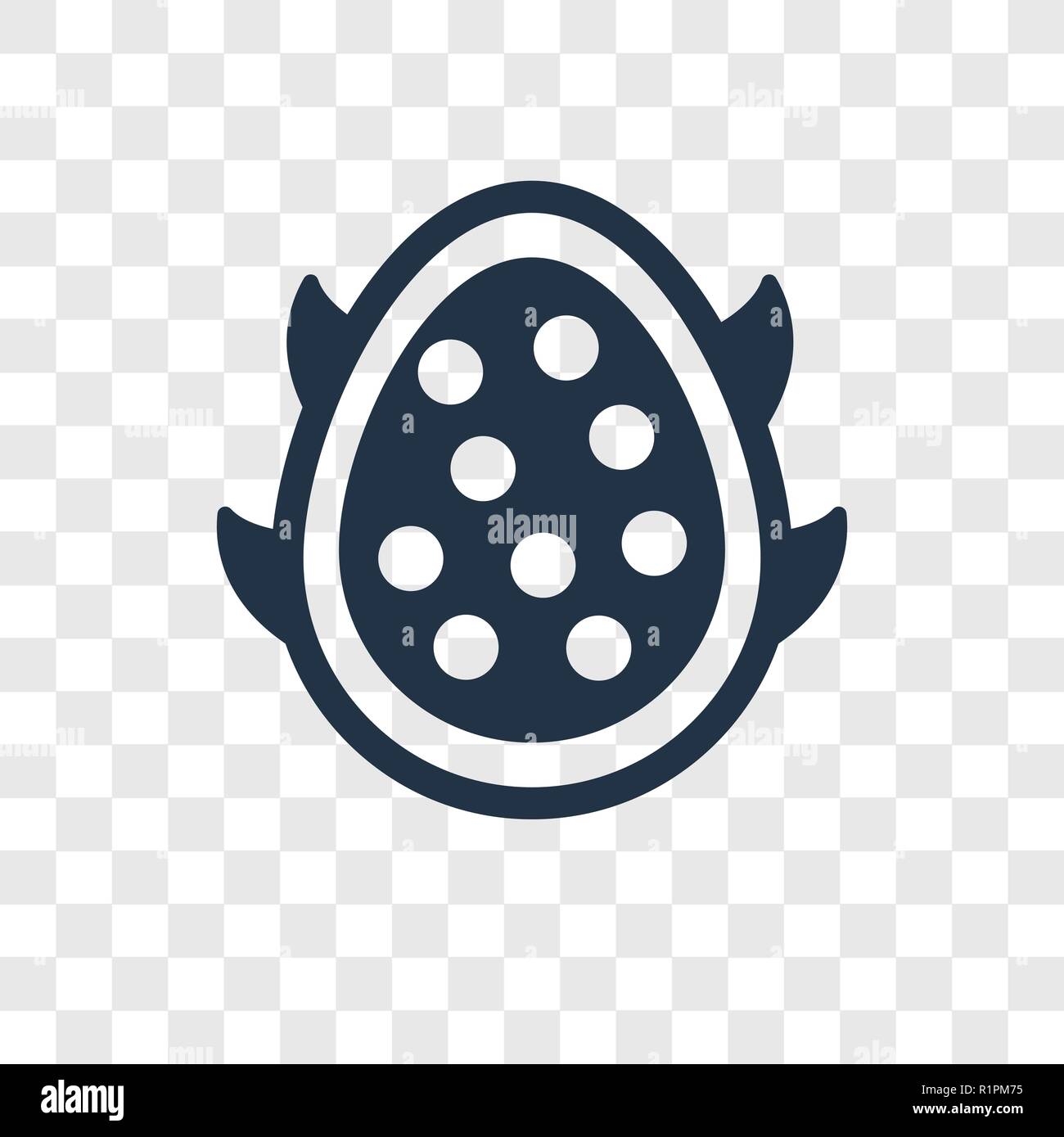 Pitaya vector icon isolated on transparent background, Pitaya ...