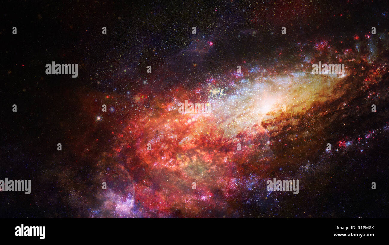 Image of the nebula in deep space. Galaxy constellation. Elements of ...