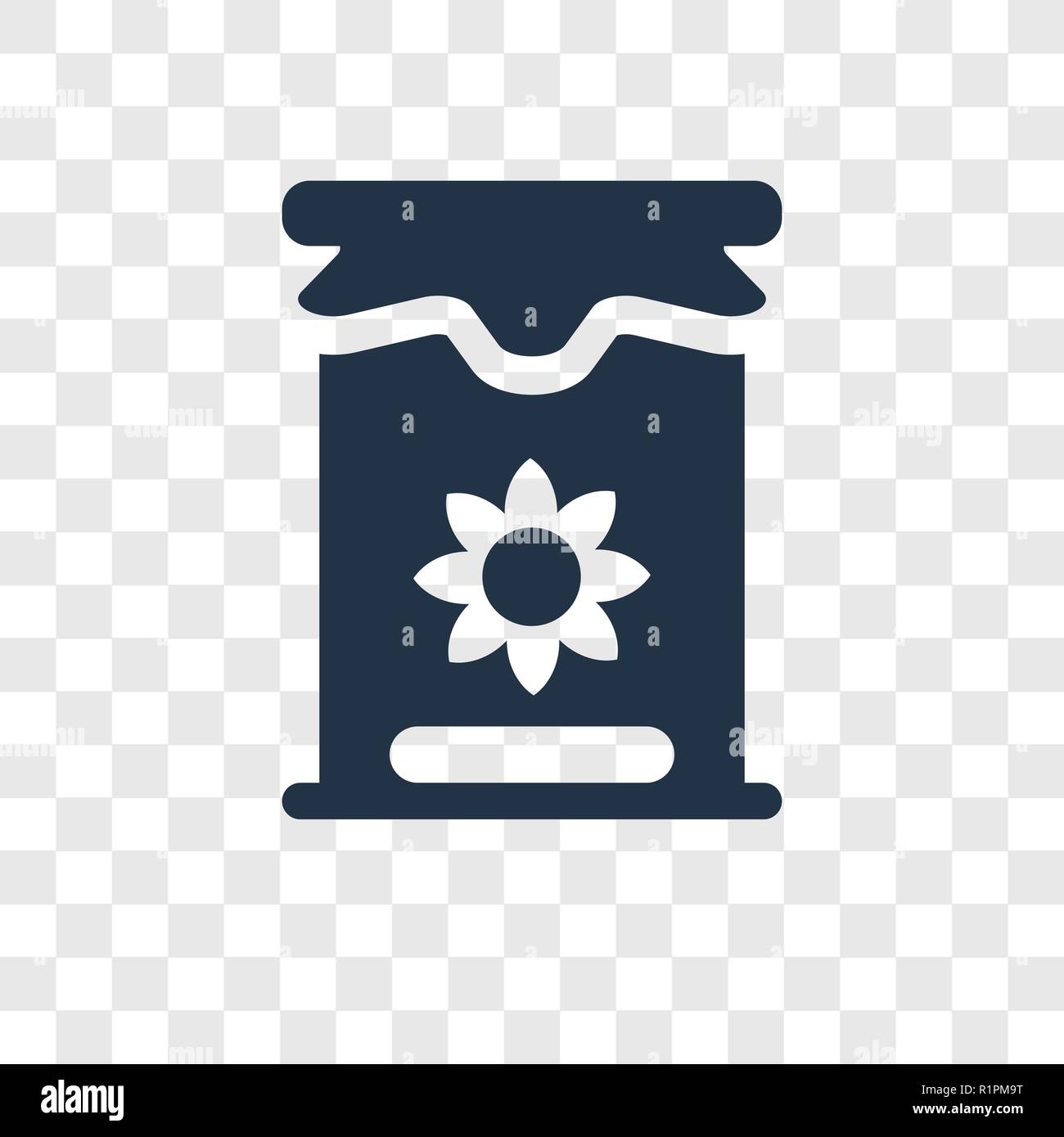 Jam vector icon isolated on transparent background, Jam transparency ...