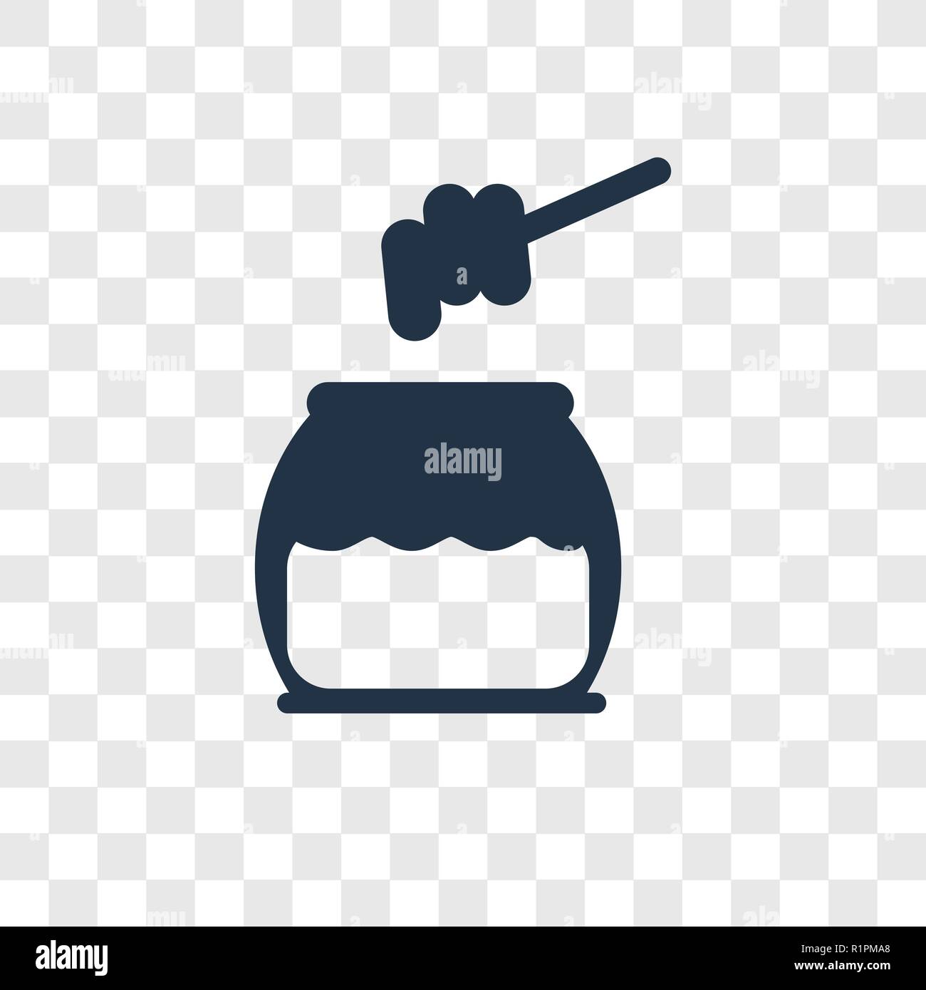 Honey vector icon isolated on transparent background, Honey ...