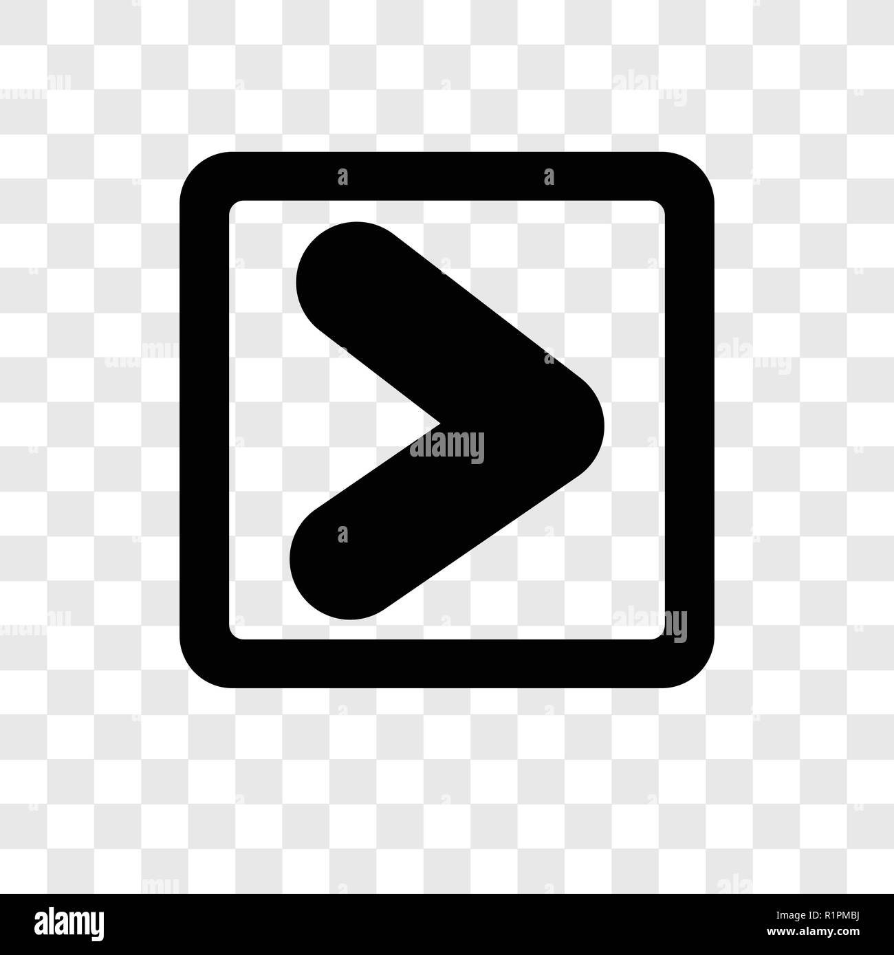 Skip Track vector icon isolated on transparent background, Skip Track ...