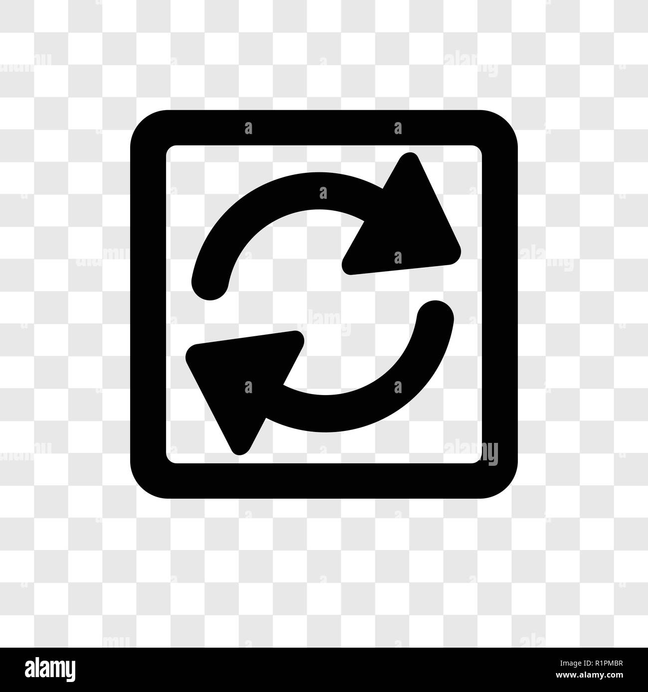 Loading Arrows vector icon isolated on transparent background, Loading ...