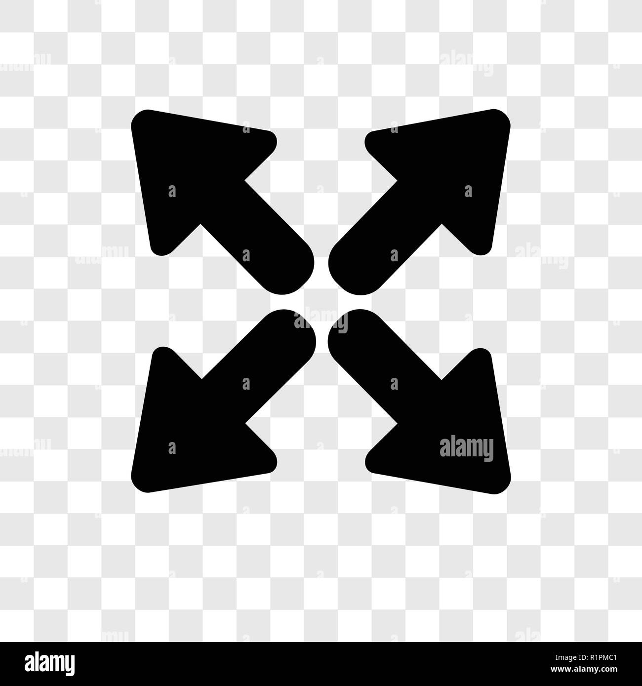 Expad Arrows vector icon isolated on transparent background, Expad ... Expad Arrows vector icon isolated on transparent background, Expad ...