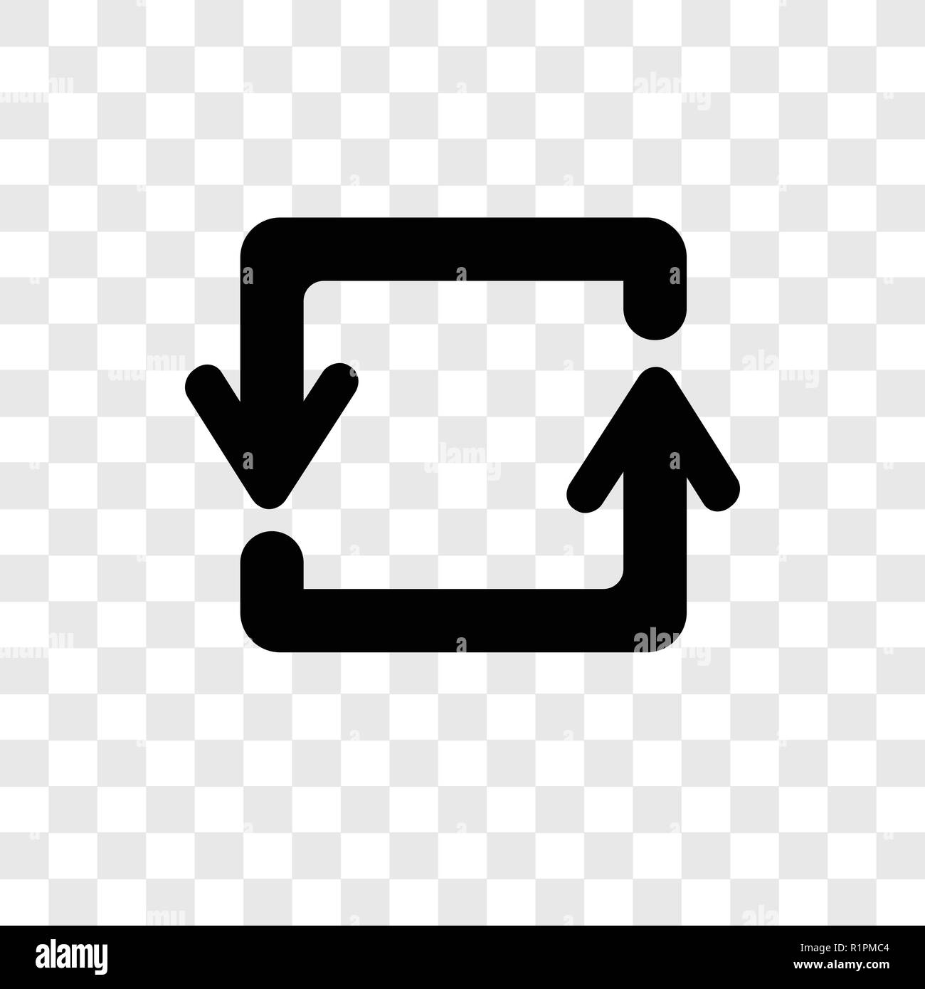 Counter Arrow vector icon isolated on transparent background, Counter ...