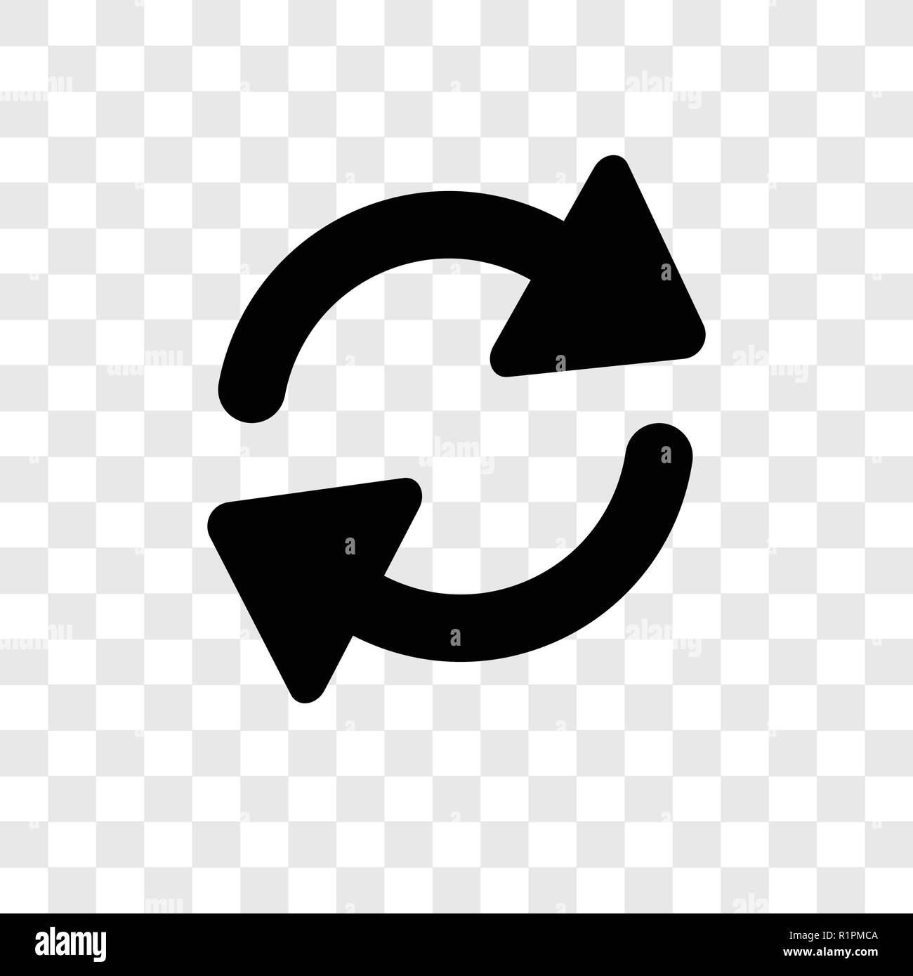 Loading Arrows vector icon isolated on transparent background, Loading ...