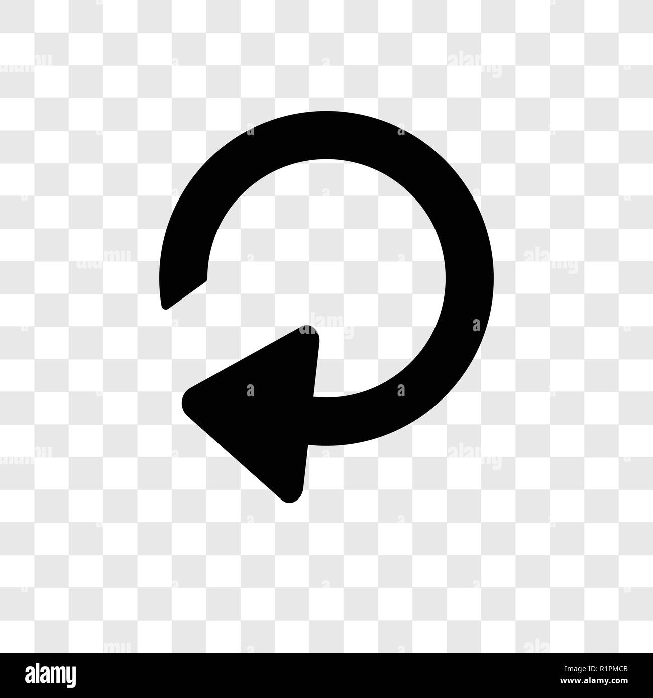 Reload Arrow vector icon isolated on transparent background, Reload ...