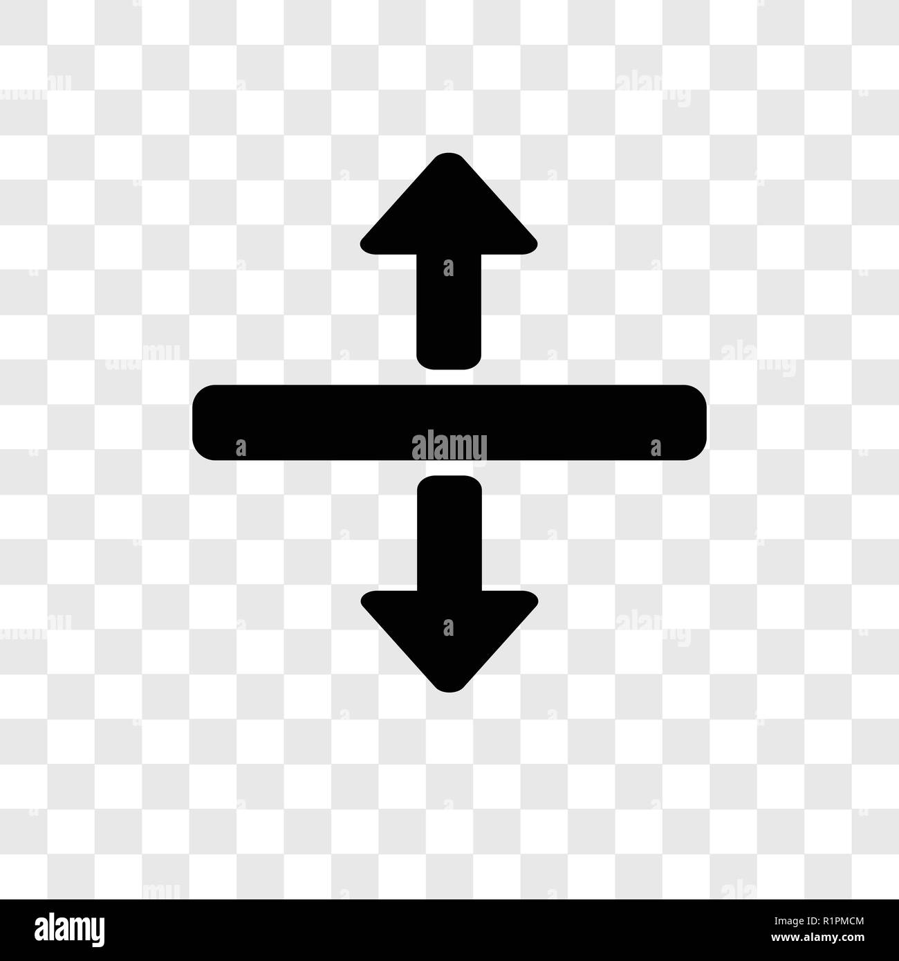 Horizontal Split vector icon isolated on transparent background ...