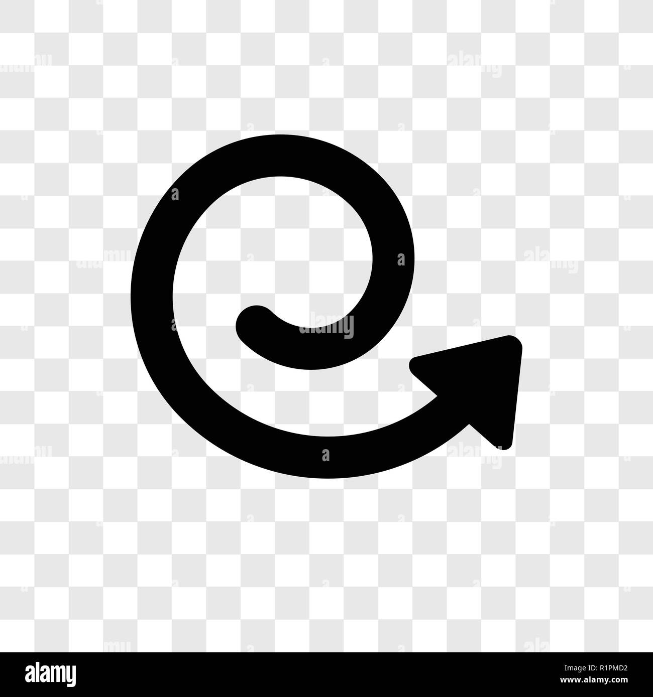 Spiral Arrow vector icon isolated on transparent background, Spiral ... Spiral Arrow vector icon isolated on transparent background, Spiral ...