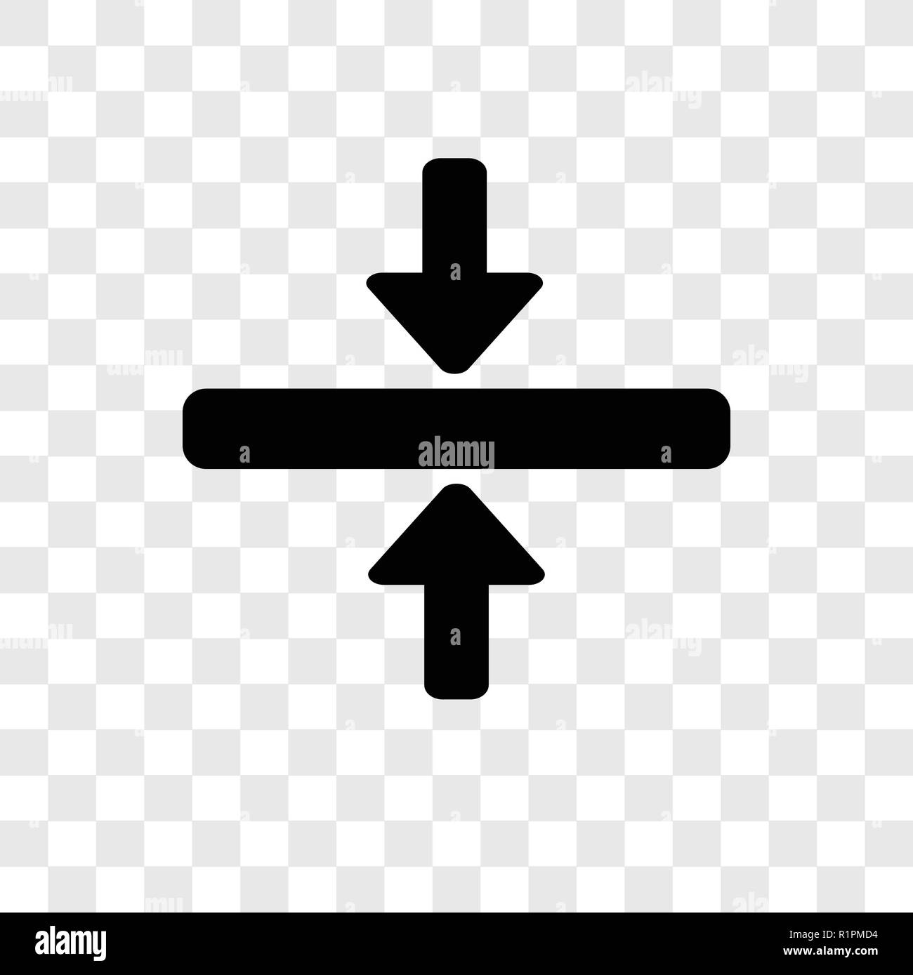 Horizontal Merge vector icon isolated on transparent background ...