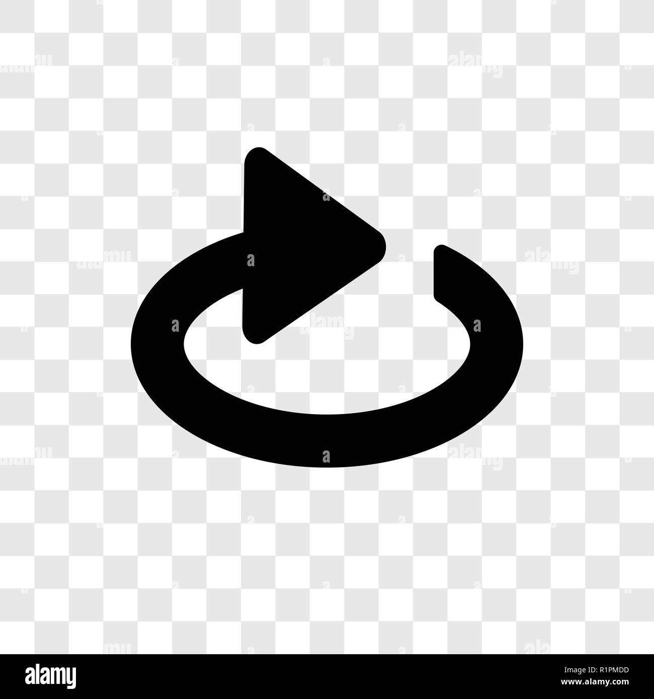 No Shuffle vector icon isolated on transparent background, No Shuffle ...