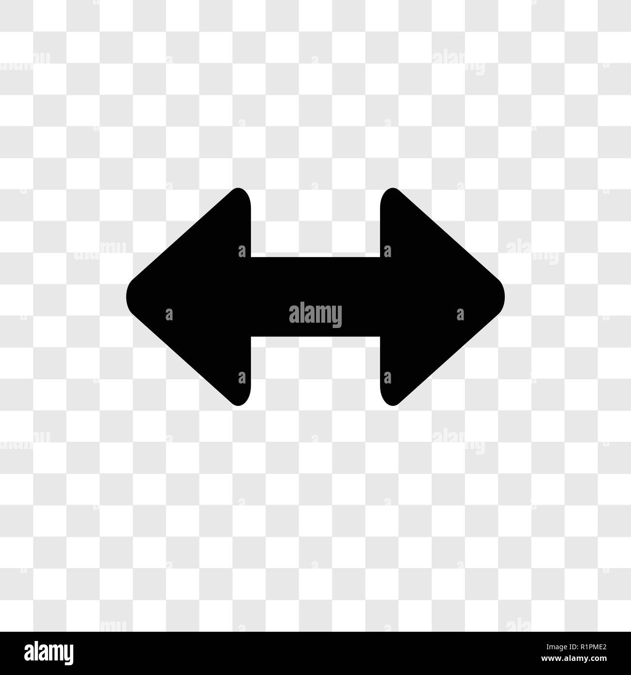 Horizontal Resize vector icon isolated on transparent background ... Horizontal Resize vector icon isolated on transparent background ...