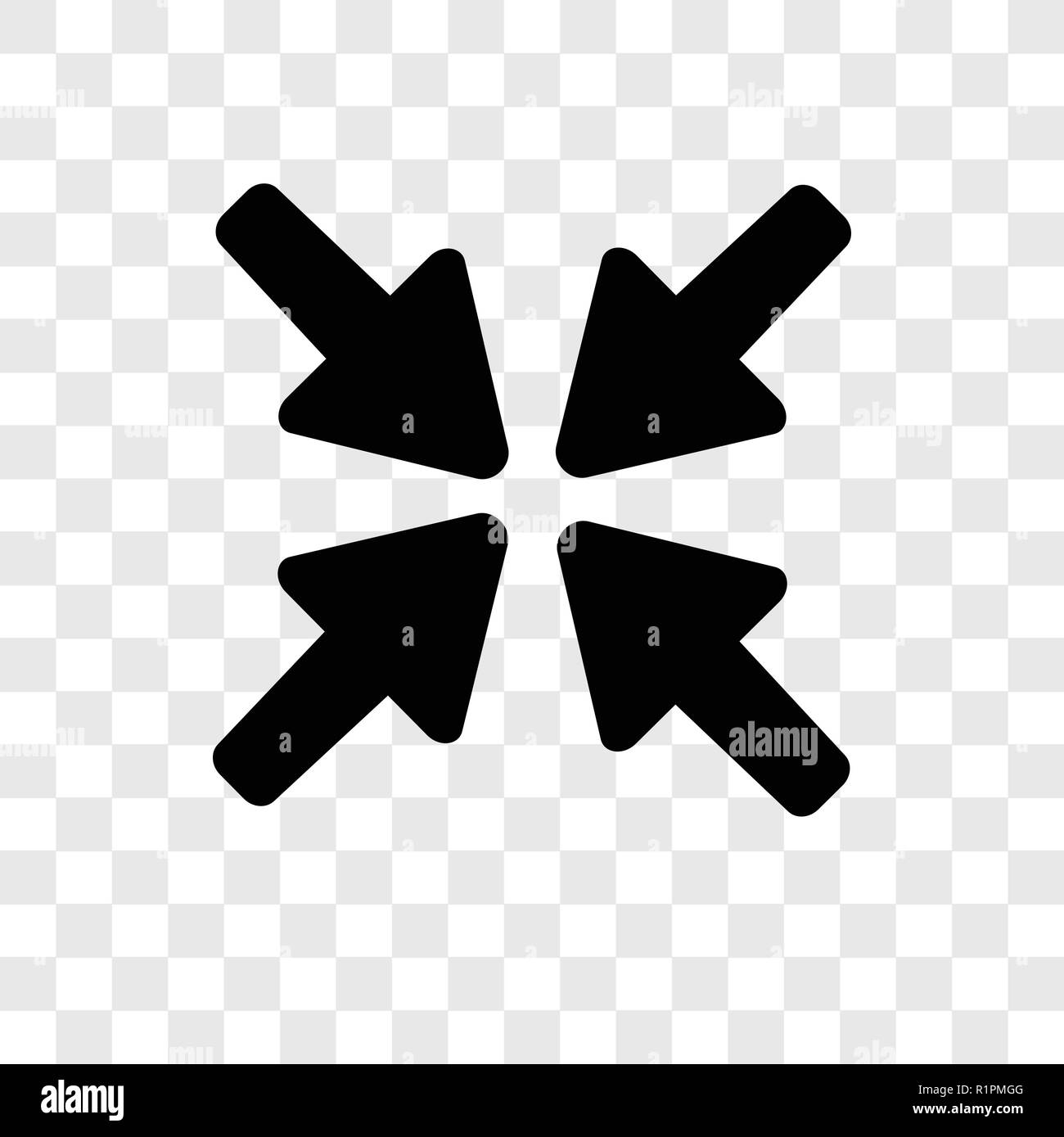 Minimize vector icon isolated on transparent background, Minimize transparency logo concept ...