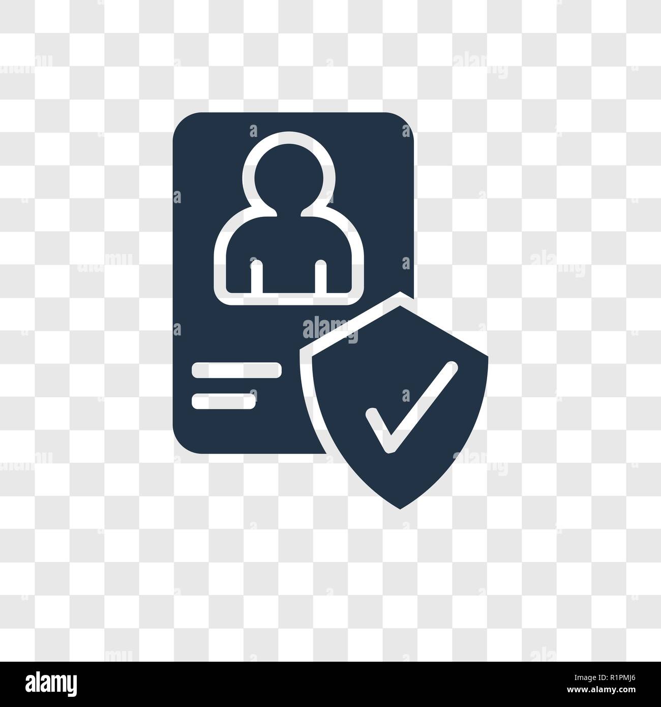 Account vector icon isolated on transparent background, Account ...