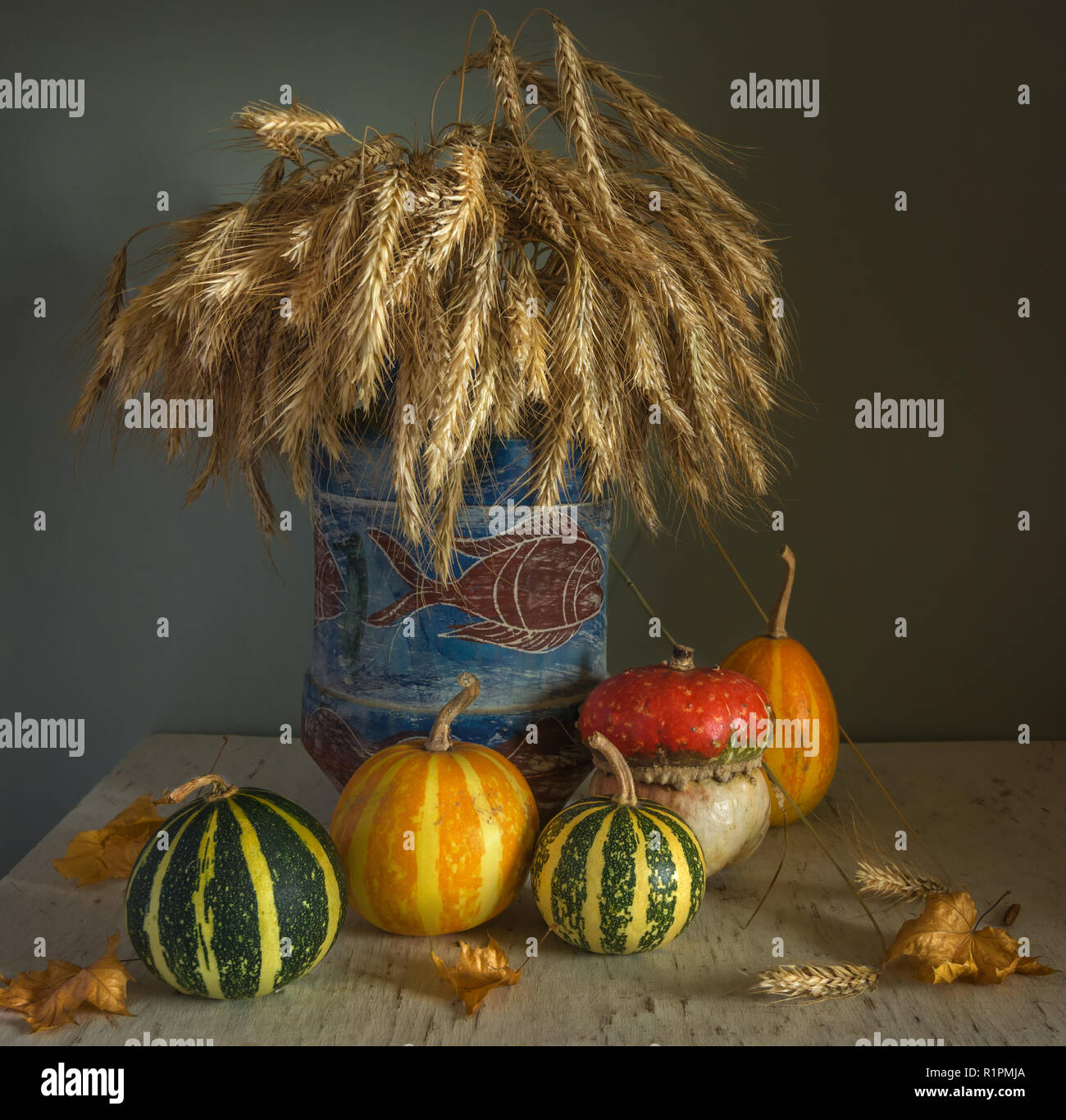 Still life with pumpkins hi-res stock photography and images - Alamy