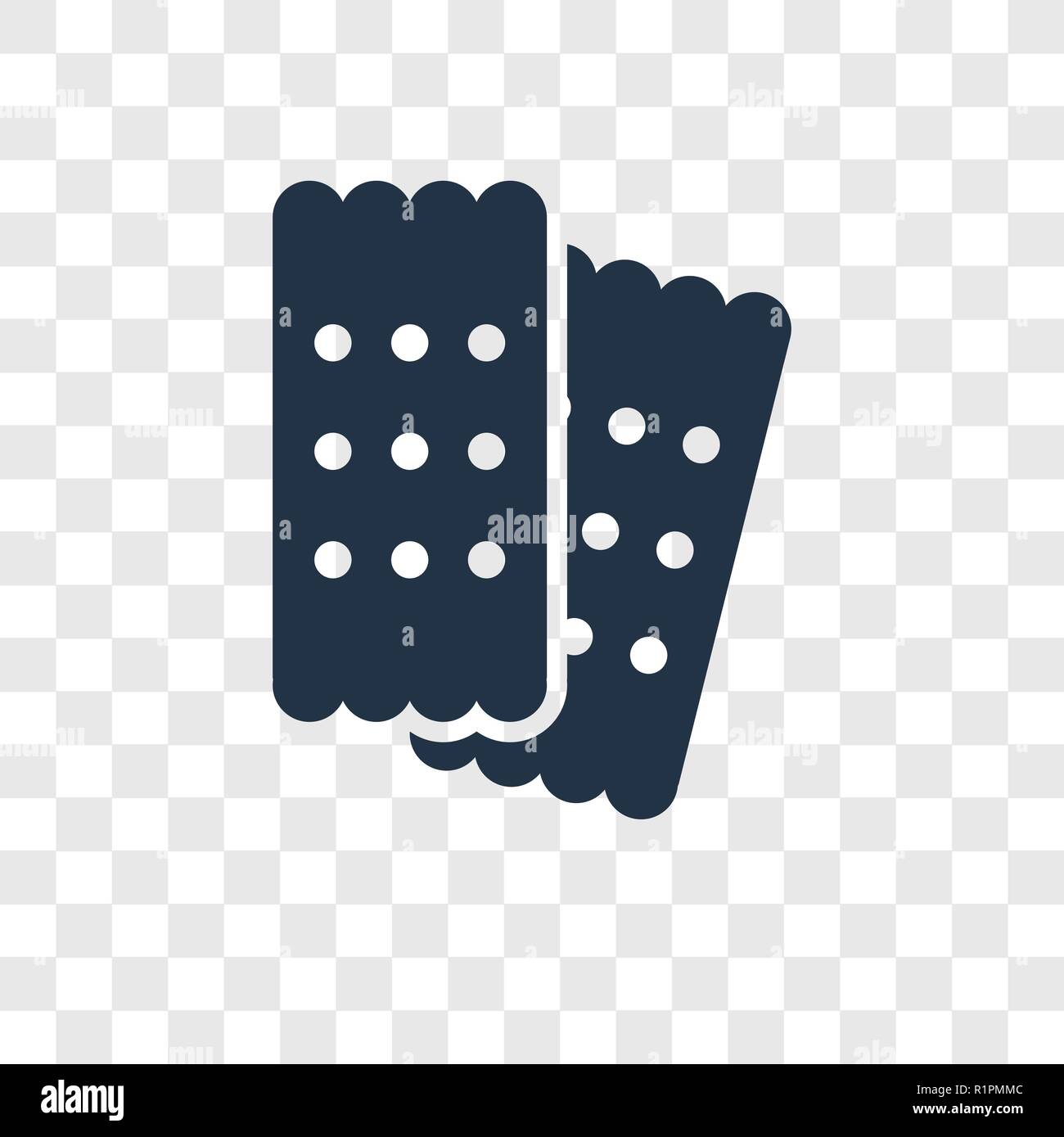 Cookie vector icon isolated on transparent background, Cookie ...