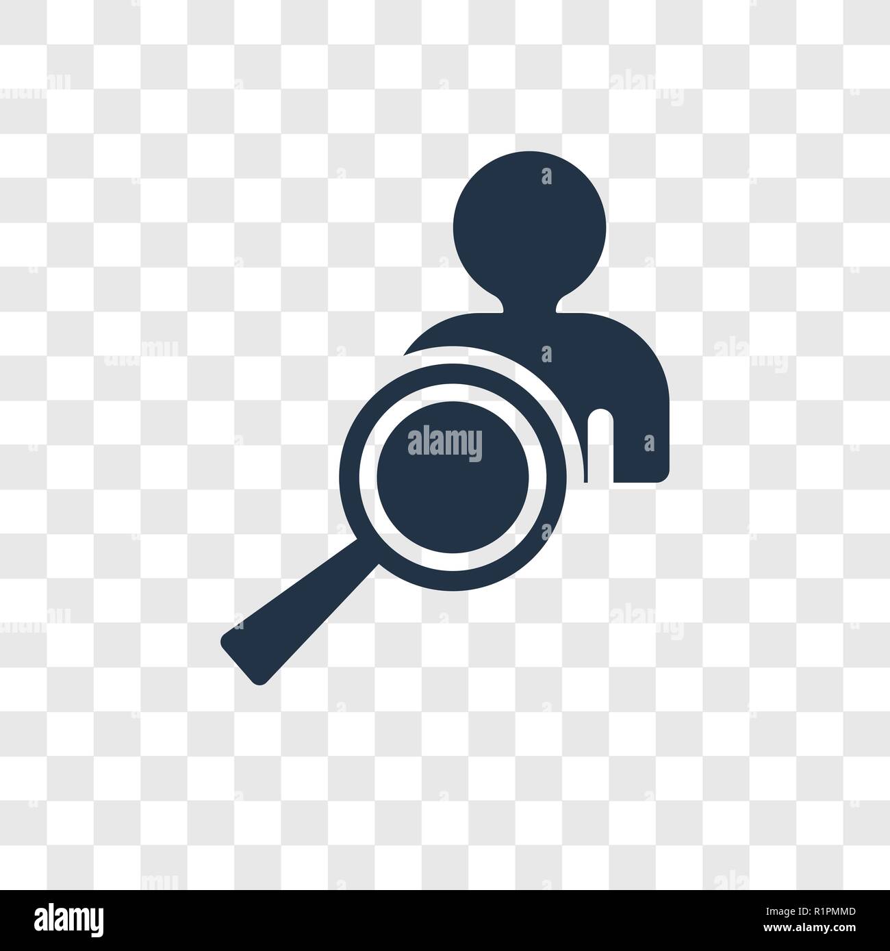 Person vector icon isolated on transparent background, Person ...